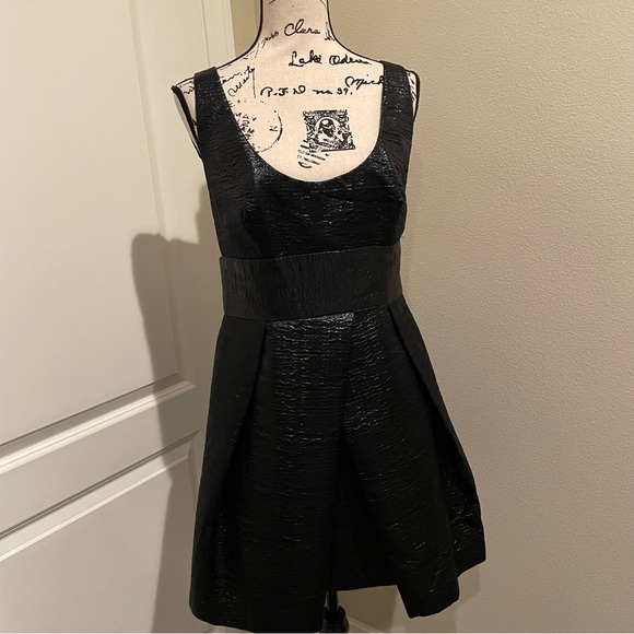 Milly | Dresses | Milly Black Shimmer Mini Dress | Poshmark